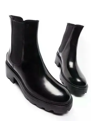 TOD'S Lug-sole Chelsea Boots - Black