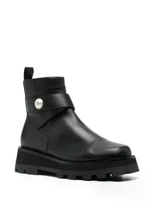 JIMMY CHOO Meena Side-zip Ankle Boots - Black