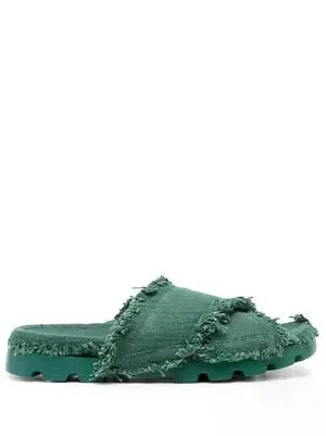 Camper Brutus Backless Sandals - Green