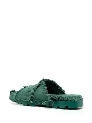 Camper Brutus Backless Sandals - Green