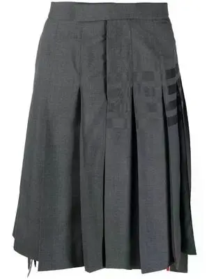Thom Browne Stepped Box-pleat Skirt