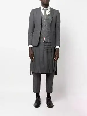 Thom Browne Stepped Box-pleat Skirt