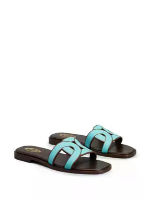 TOD'S Logo-strap Leather Sandals