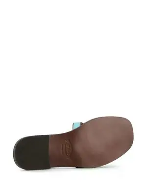 TOD'S Logo-strap Leather Sandals