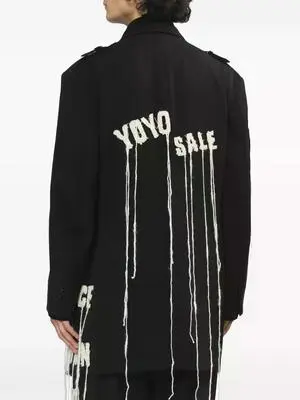 Yohji Yamamoto Embroidered Wool Blazer