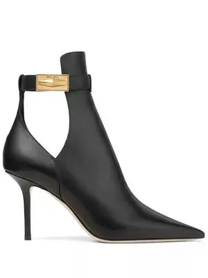 JIMMY CHOO Nell 85mm Pointed-toe Ankle Boots