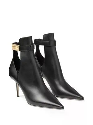 JIMMY CHOO Nell 85mm Pointed-toe Ankle Boots