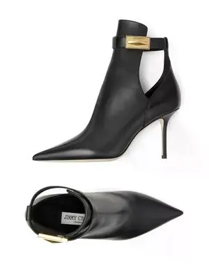 JIMMY CHOO Nell 85mm Pointed-toe Ankle Boots