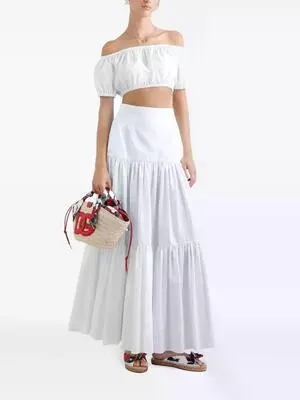 Dolce & Gabbana Ruched Crop Top