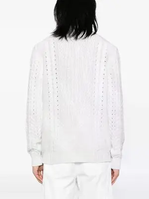 Kiton Cable-knit Cashmere Cardigan