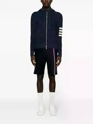 Thom Browne 4-bar Stripe Waffle-knit Hoodie