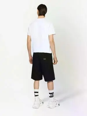 Dolce & Gabbana Logo-tag Cotton Shorts