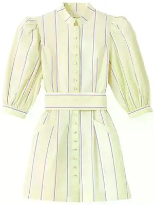DESTREE Amoako Cotton-blend Dress - Yellow