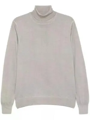 Tagliatore Miles Roll Neck Sweater - Grey