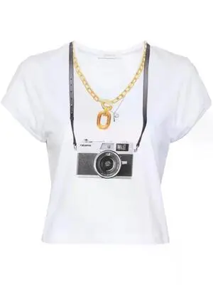 Rabanne Camera-print Cotton T-shirt