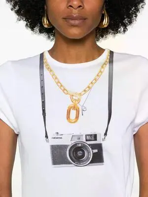 Rabanne Camera-print Cotton T-shirt