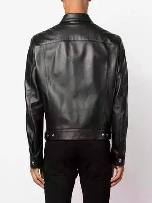 Dsquared2 Button-up Leather Shirt