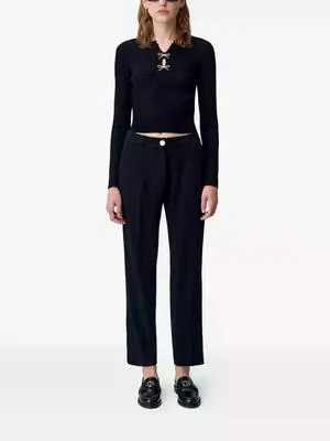Claudie Pierlot Cropped Tailored Trousers