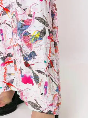 AMIR SLAMA Abstract-print Maxi Dress