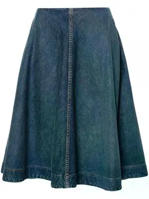Khaite Renta Denim Skirt