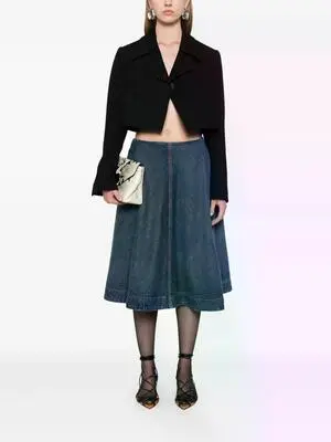 Khaite Renta Denim Skirt