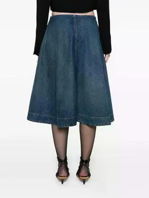 Khaite Renta Denim Skirt