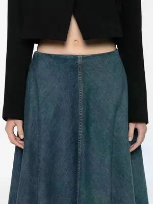 Khaite Renta Denim Skirt