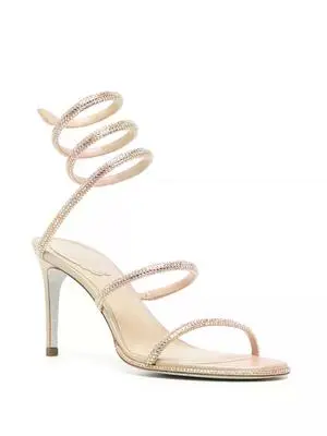 Rene Caovilla Cleo 80mm Rhinestone-embellished Sandals