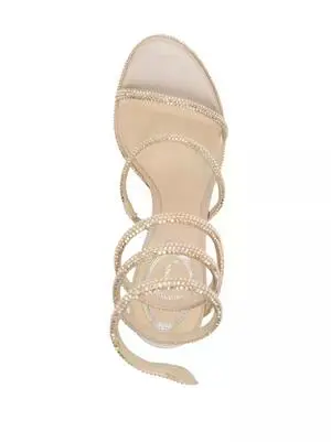 Rene Caovilla Cleo 80mm Rhinestone-embellished Sandals