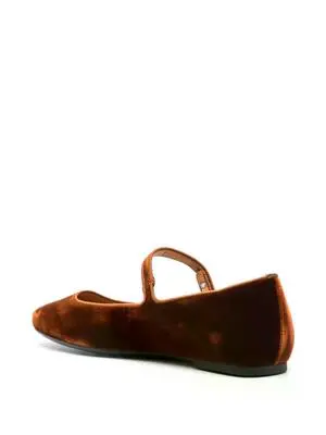 TOD'S Velour Ballerina Shoes