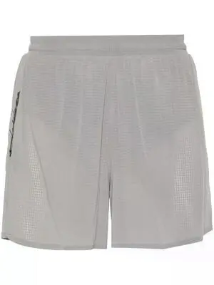 Y3 Checked Running Shorts - Grey