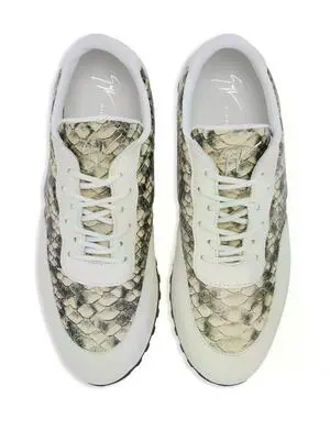 GIUSEPPE ZANOTTI Jimi Running Lace-up Sneakers - Neutrals