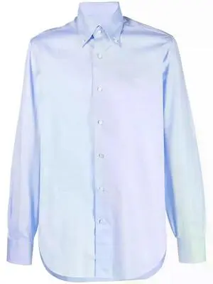 BARBA NAPOLI Point-collar Cotton Shirt