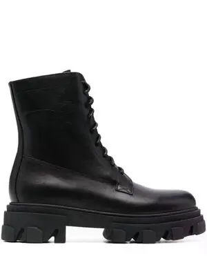 CHIARA FERRAGNI Leather Lace-up Boots