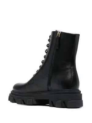 CHIARA FERRAGNI Leather Lace-up Boots