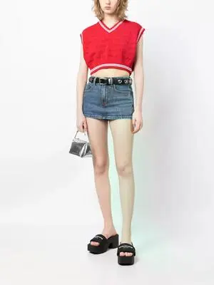 Alexander Wang Mid-rise Denim Skort