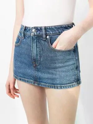 Alexander Wang Mid-rise Denim Skort