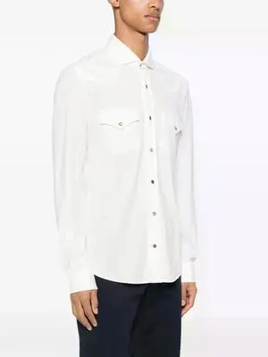 Brunello Cucinelli Piqué Cotton Shirt