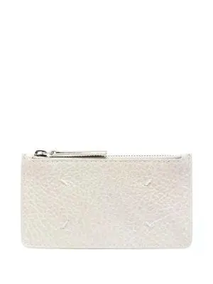 MAISON MARGIELA Four-stitch Leather Card Holder - Neutrals