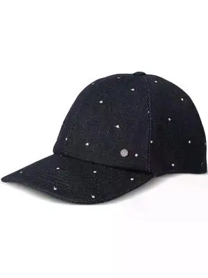 MAISON MICHEL Tiger Denim Cap
