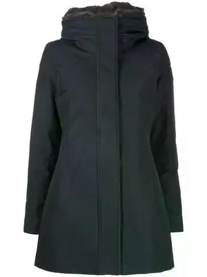 Woolrich Logo-patch Zip-up Padded Hoodie