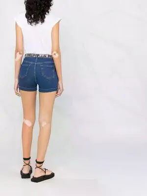 Philipp Plein Logo-embellished Denim Shorts