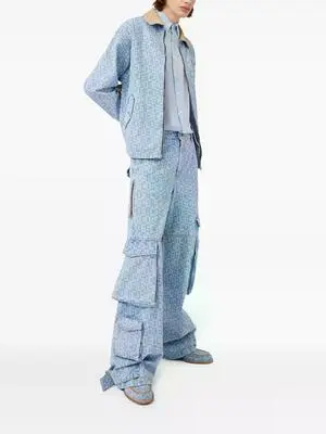 Gcds Monogram Denim Harrington Jacket