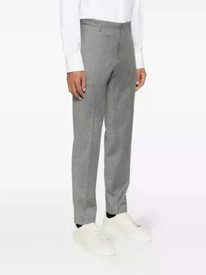 Incotex Mélange Tapered-leg Trousers - Grey