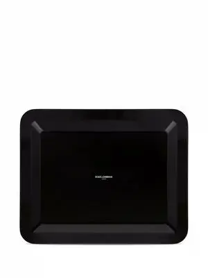 Dolce & Gabbana Medium Leopard-print Wood Tray