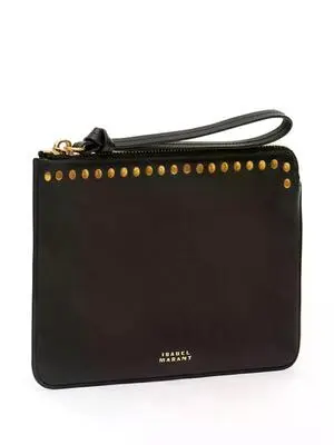 Isabel Marant Étoile Oskan Flat Pouch With Studs - Black
