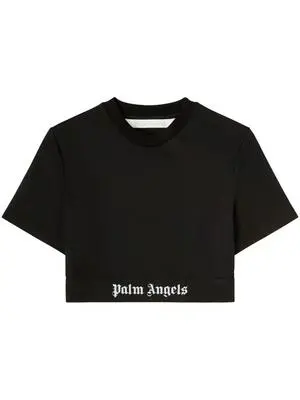 Palm Angels Cropped T-shirts For Women