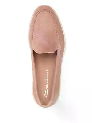 Santoni Suede Loafers - Pink