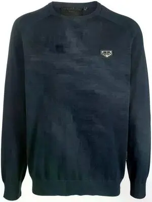 Philipp Plein Logo-plaque Jumper - Blue