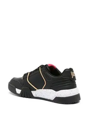 Just Cavalli Tiger Head-motif Leather Sneakers